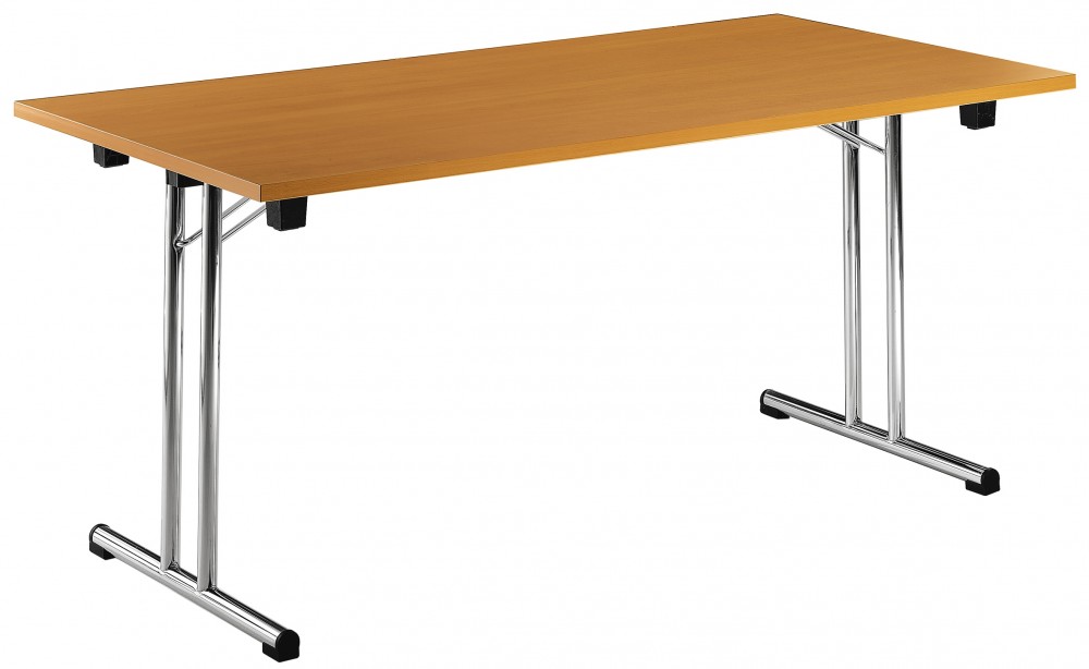 Sobeltrade - Table de séminaire 140 x 70 et 160 x 80 en coloris hêtre